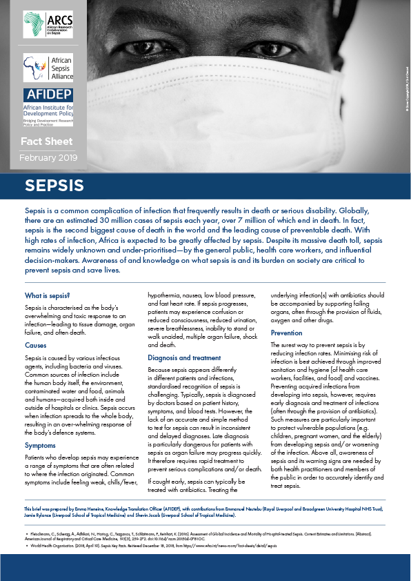 Sepsis: Causes, Symptoms, Diagnosis and treatment, Prevention - African ...