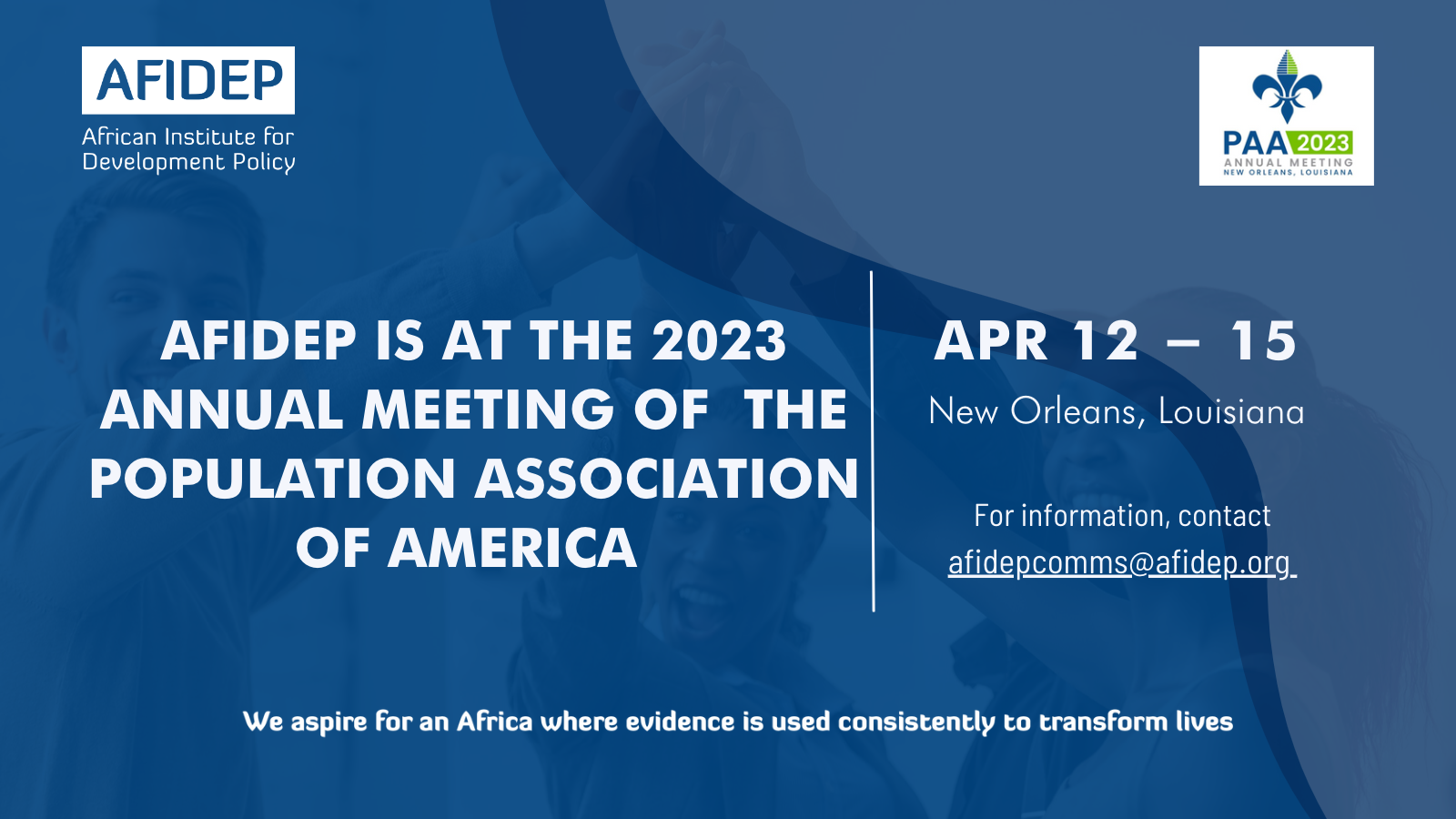AFIDEP at the 2023 annual meeting of the Population Association of ...